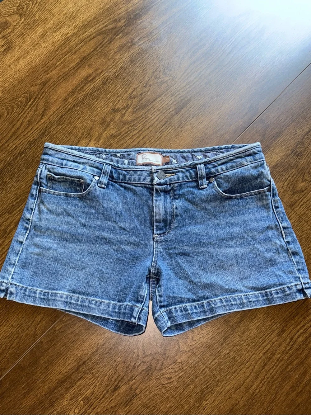 PAIGE | Shorts | Paige Classic Light Blue Denim Shorts | Poshmark